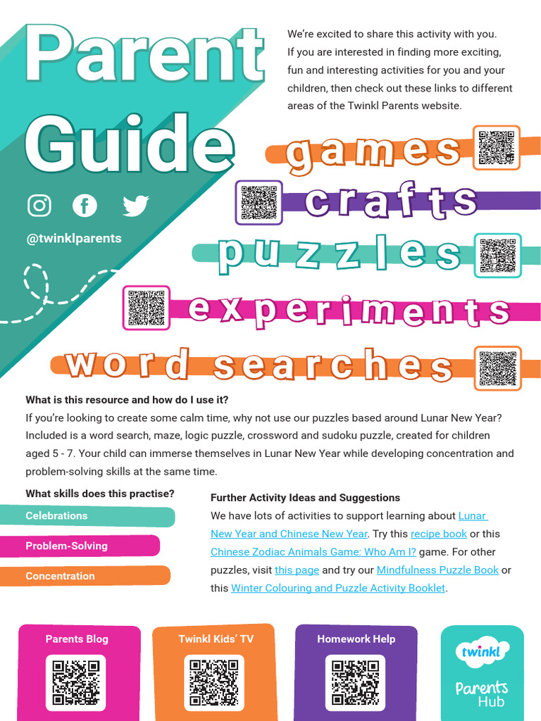 T Par 1700041811 Lunar New Year Puzzle Booklet Ages 5 7 Ver 1 | PDF ...