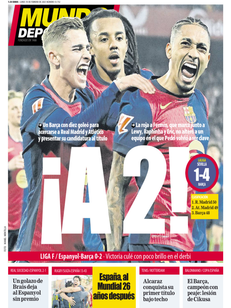 10-02-25-Mundo Deportivo | PDF | FC Barcelona | Asociación de Futbol