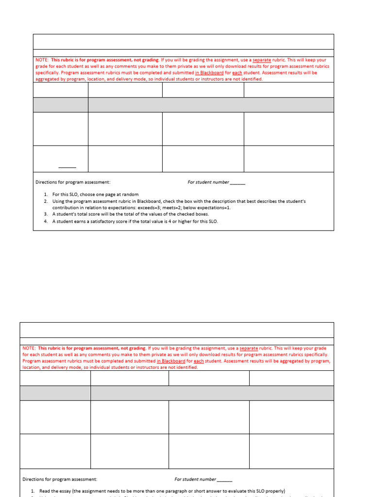 Written Communication Rubric Bus 3382 And 4474 Rubric 4 Pdf
