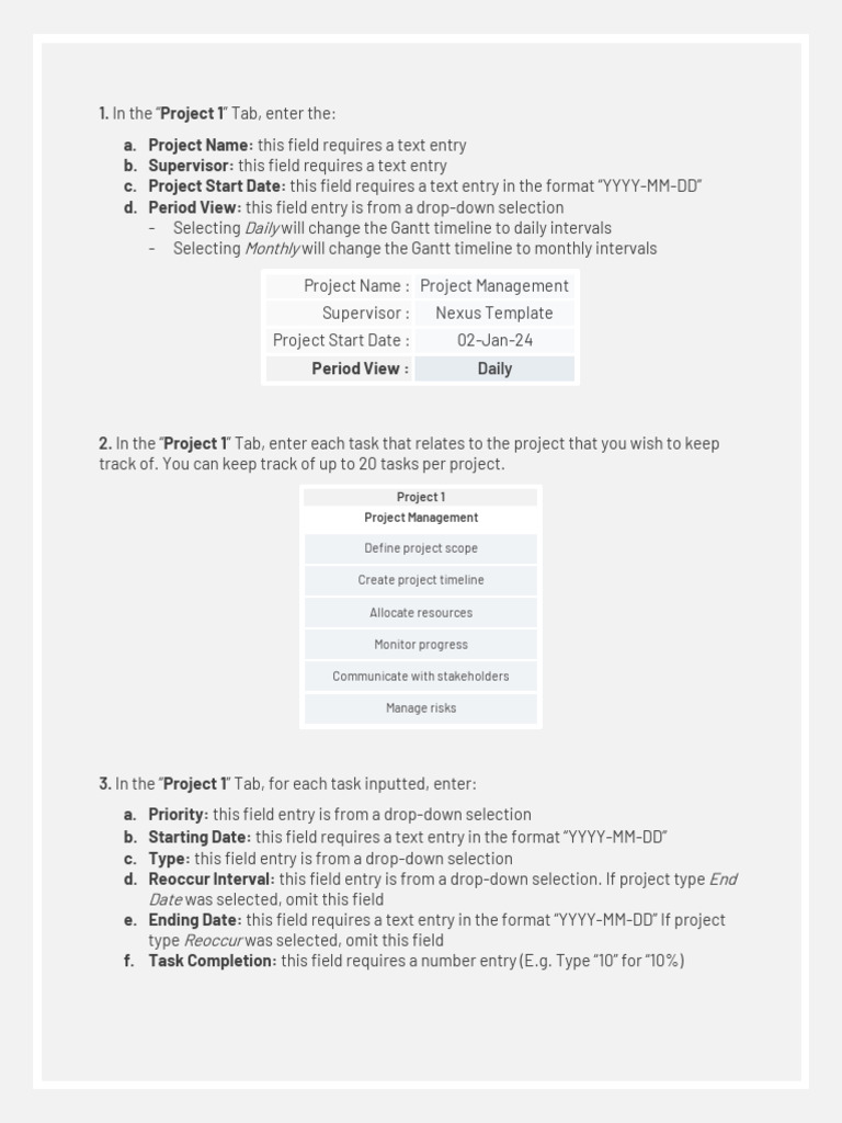 GANTTPlanningChartPremiumEditionInstructionManual | PDF | Project Management | Computing