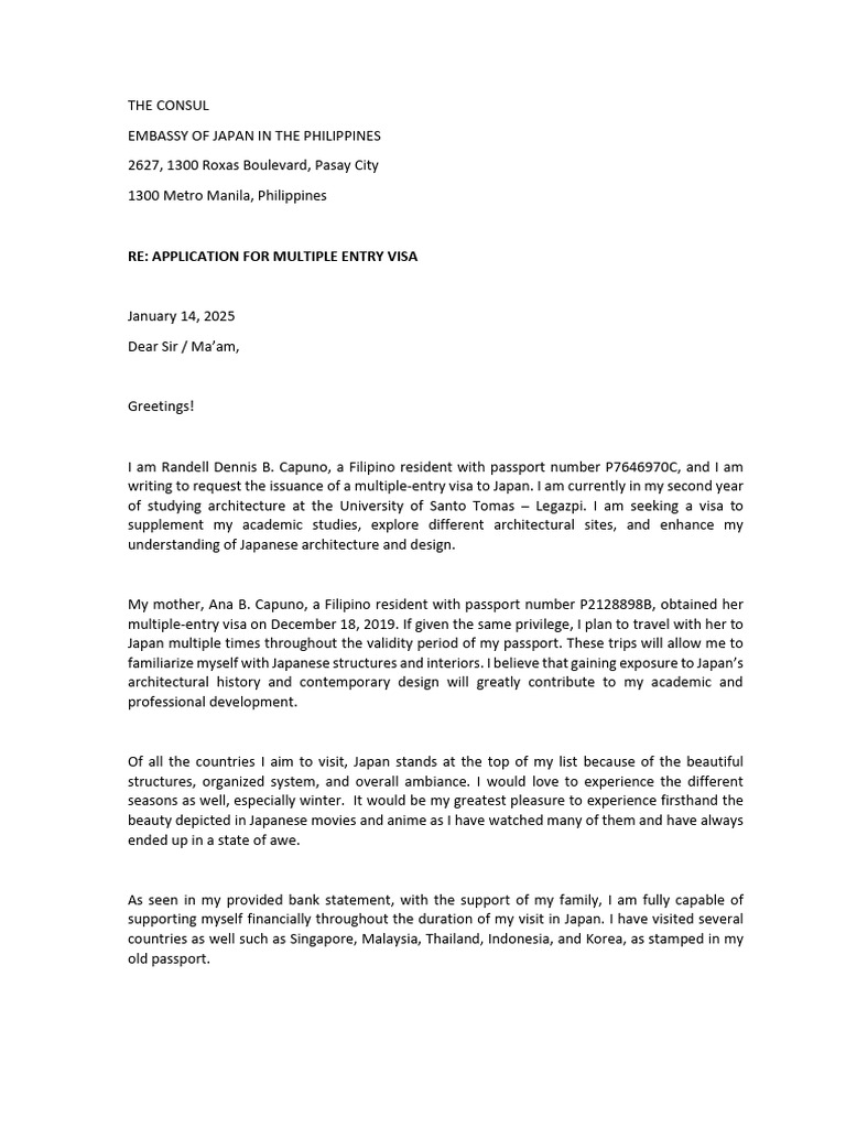 Application-for-Multiple-Entry-Visa | PDF