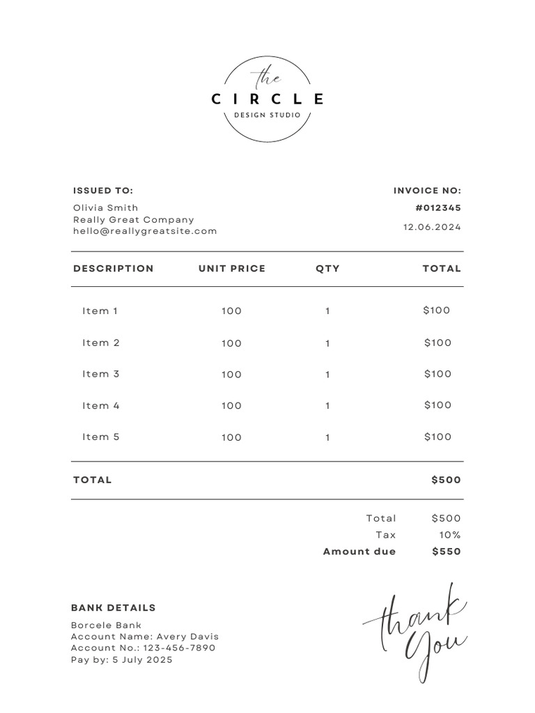 White Simple Minimalist Business Invoice_20250221_143954_0000 | PDF