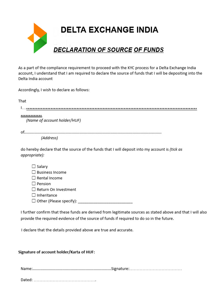 delta-exchange-india-declaration-of-source-of-funds-for-individual-HUF ...