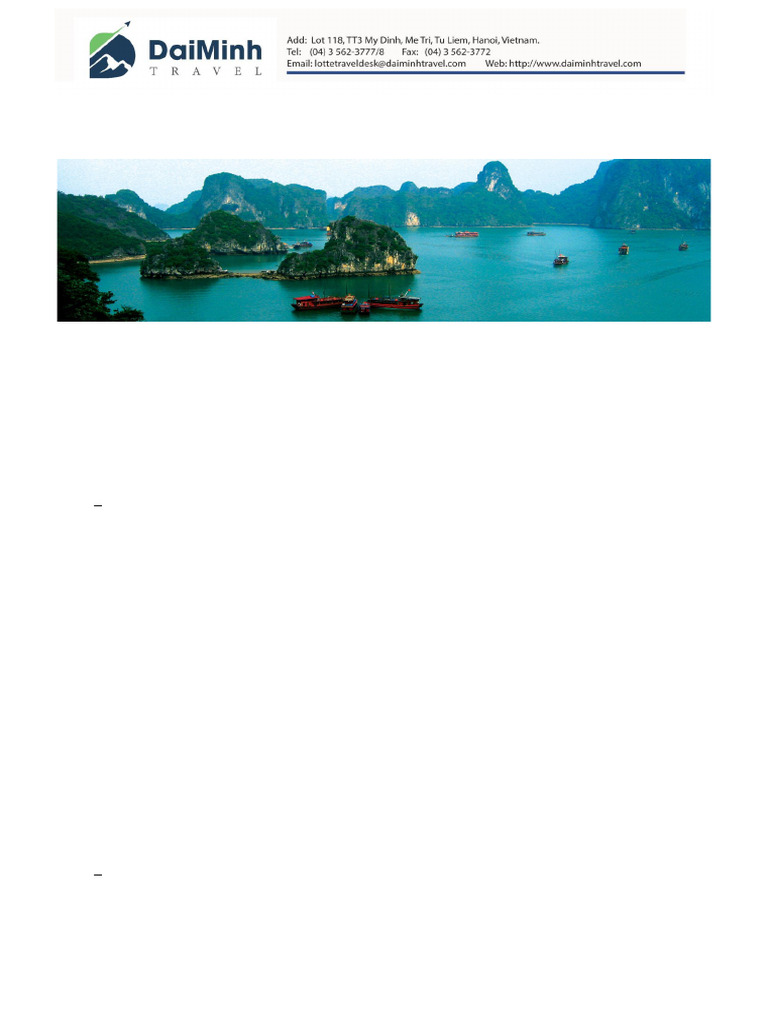 May 1st 2025 Halong Bay 2 Days 1 Nights - Grand Piorneers Cruise | PDF