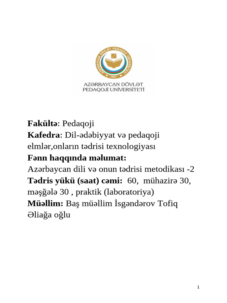 ADTM 2 Mövzu 2 | PDF