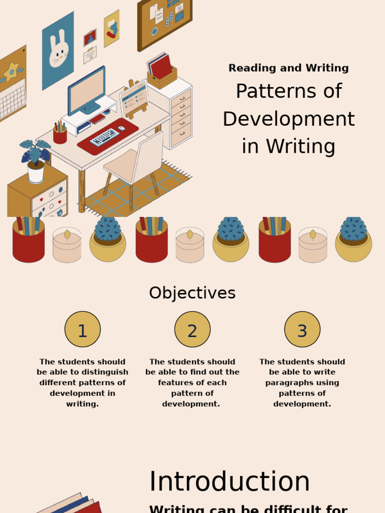 LESSON 3 Patterns of Development | PDF | Thought | Persuasion