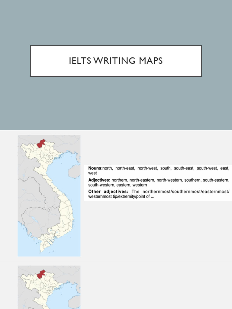IELTS Writing Maps: Vietnam Changes | PDF