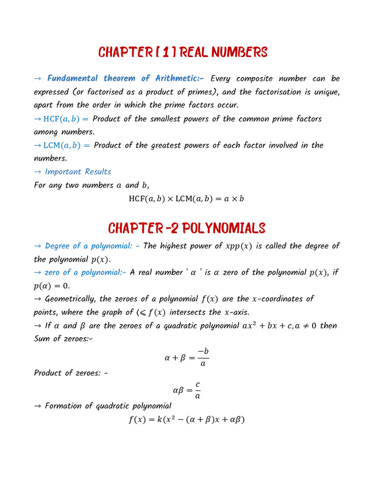 Maths-Booklet | PDF | Factorization | Polynomial