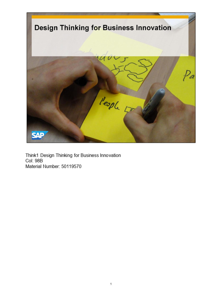 THINK1 EN Col98 FV Part LTR | PDF | Design Thinking | Thought