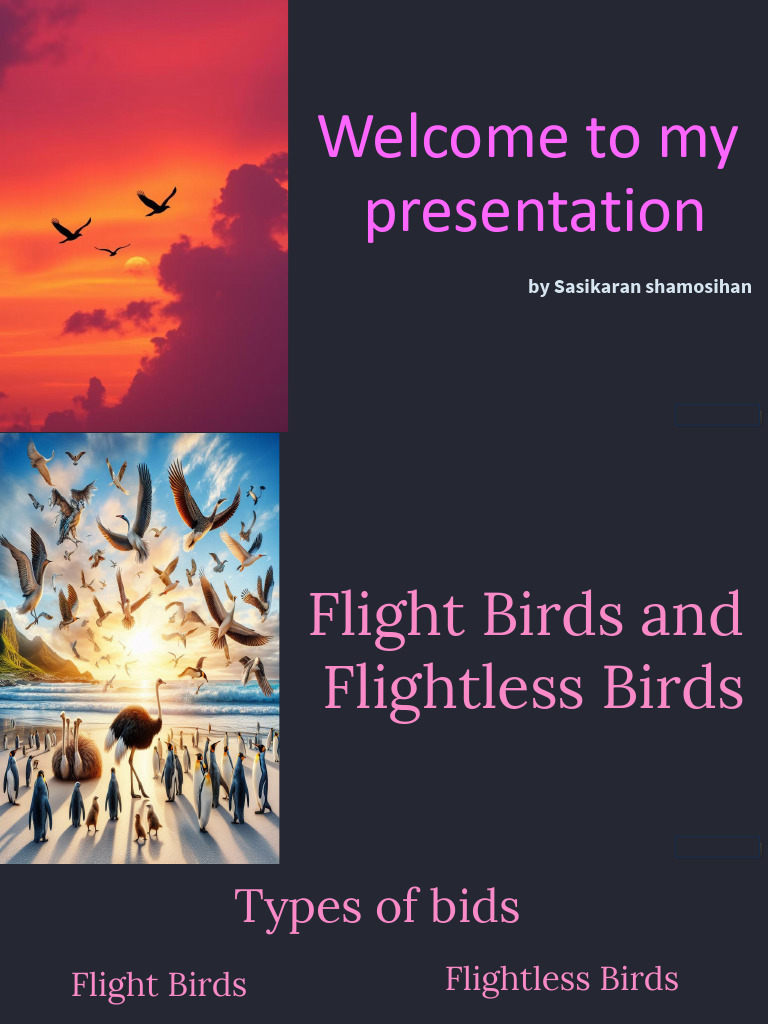 Differences Between Flight Birds and Flightless Birds | PDF