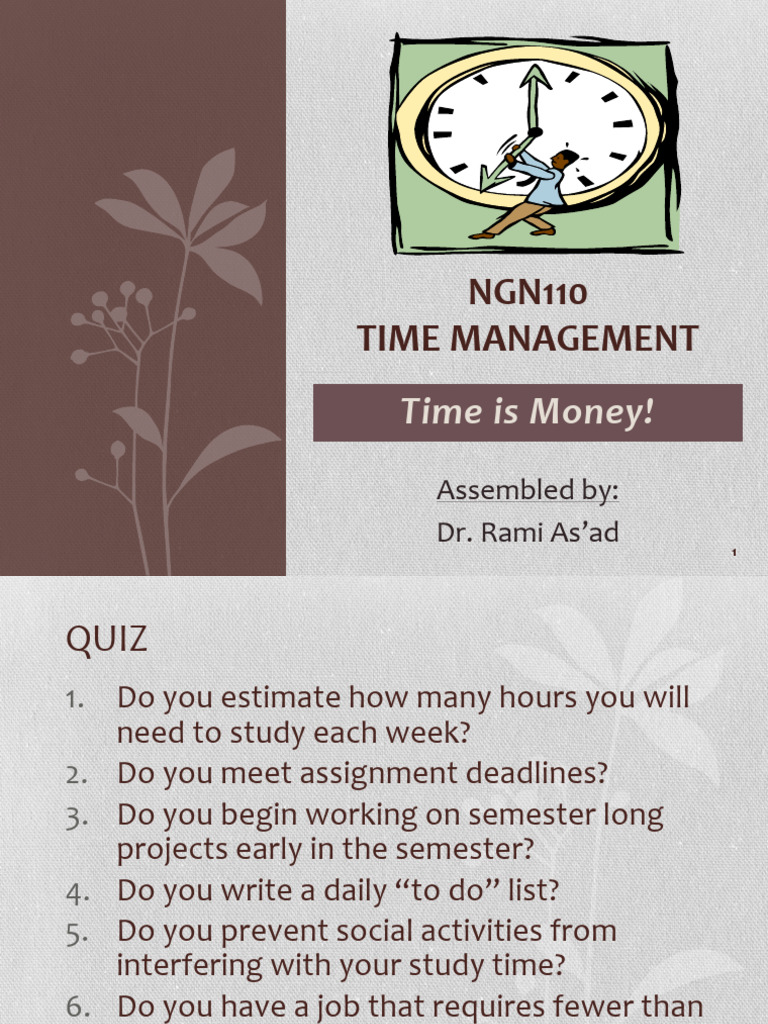 Time Management | PDF | Time Management | Professional Skills