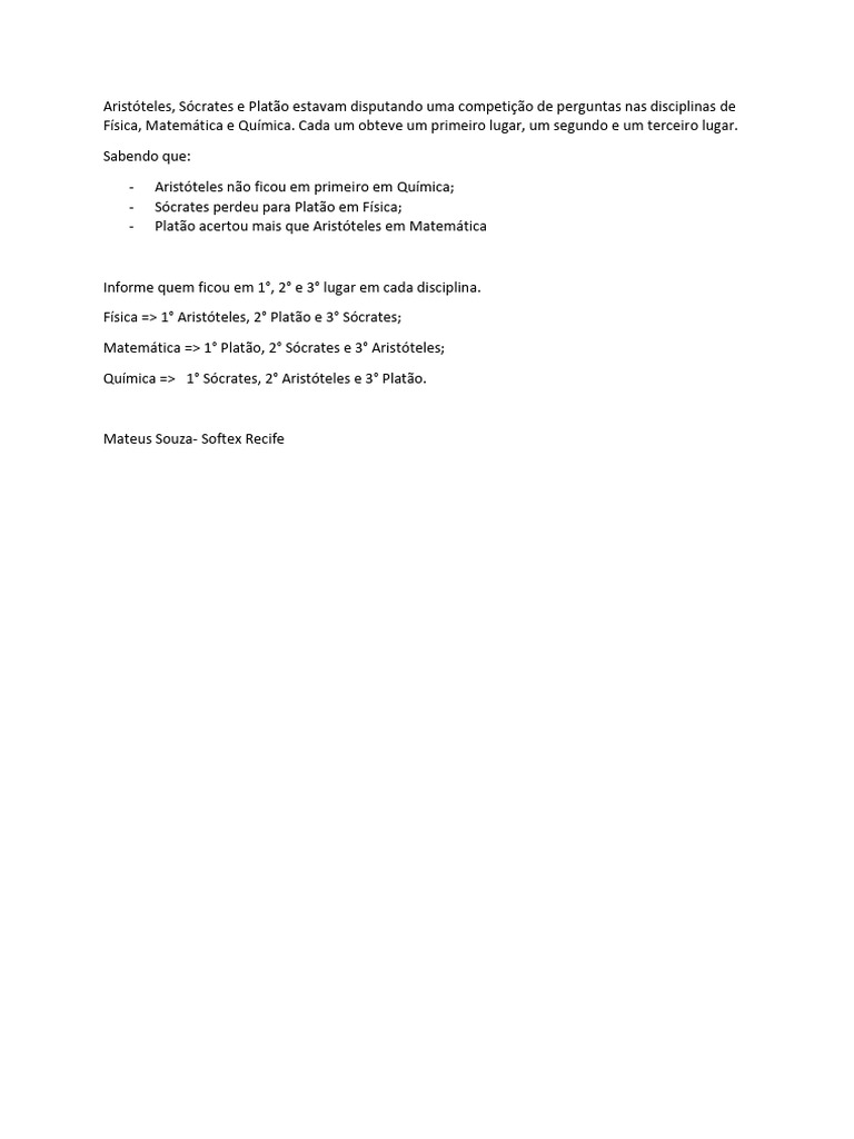 exercício-lógica | PDF