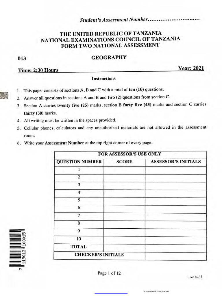 Geography F2 2021 | PDF