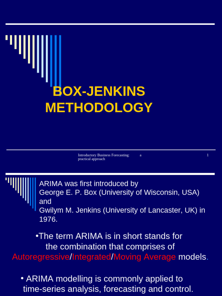 Box-Jenkins6 (1) | PDF | Autoregressive Integrated Moving Average | Stationary Process