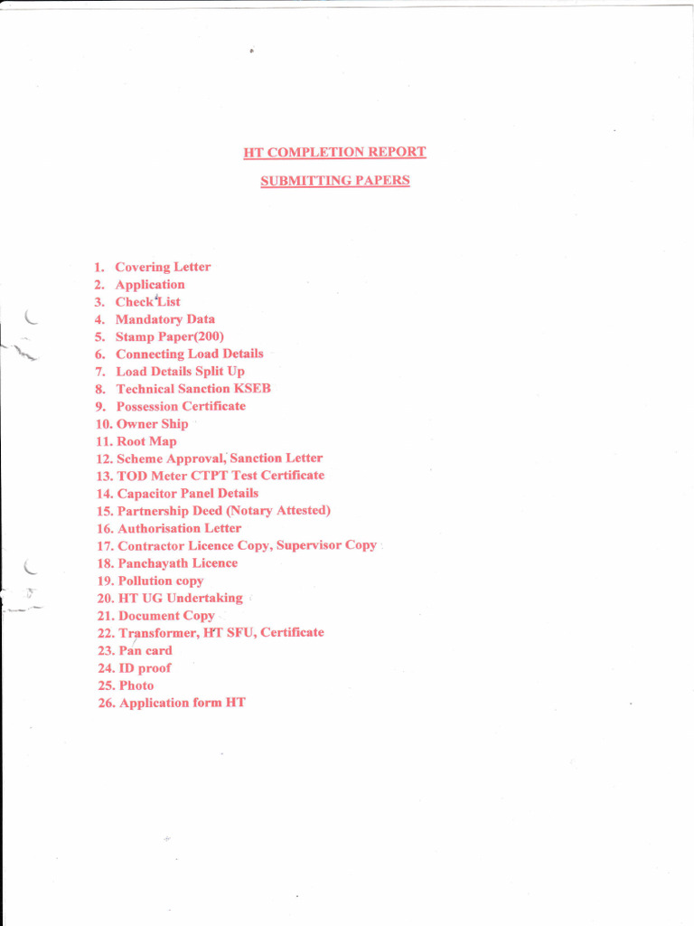 HT Completion Report Submitting Papers | PDF