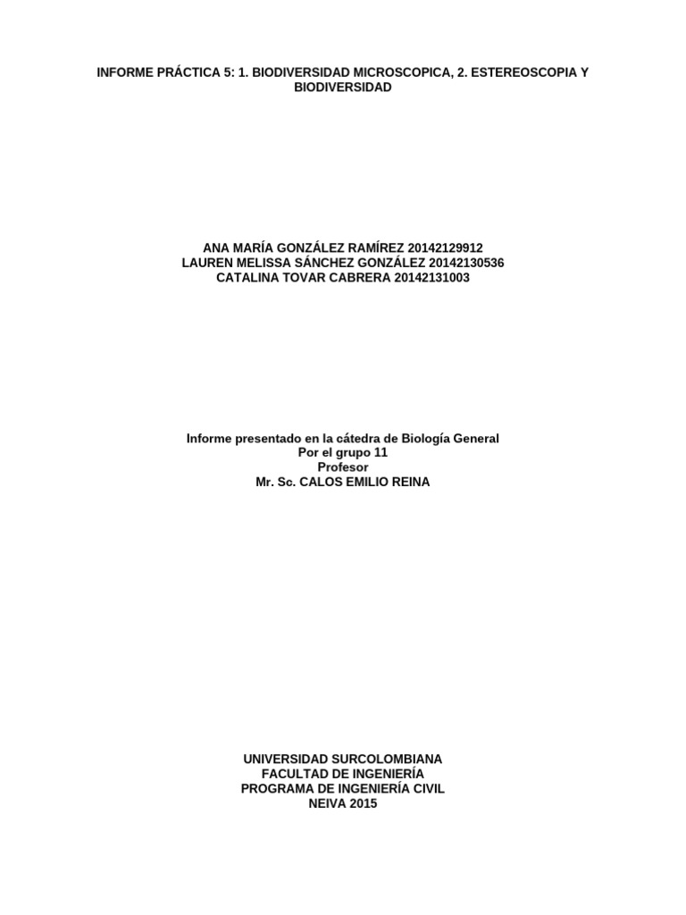 Biodiversidad Microscópica y Estereoscopia | PDF | Citoplasma | Hongo