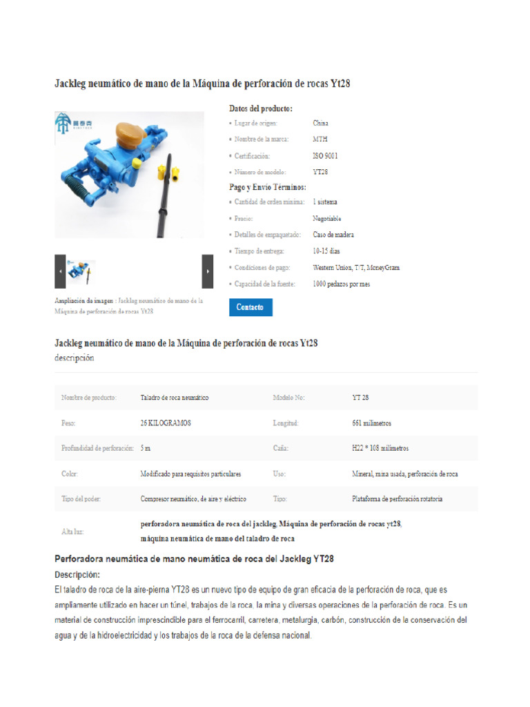 Ficha Tecnica de Jackleg | PDF