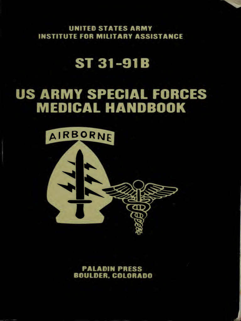 US Army Special Forces Medical Handbook - (By Glen K - Craig ...