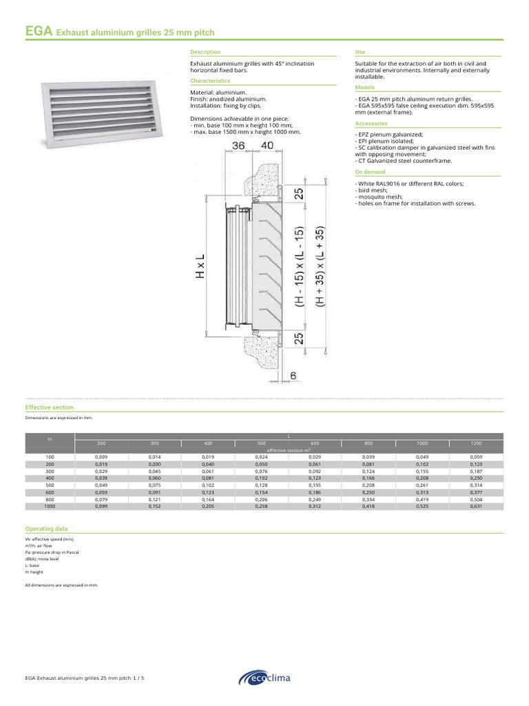 FT - Grille Ega (Extraction) | PDF