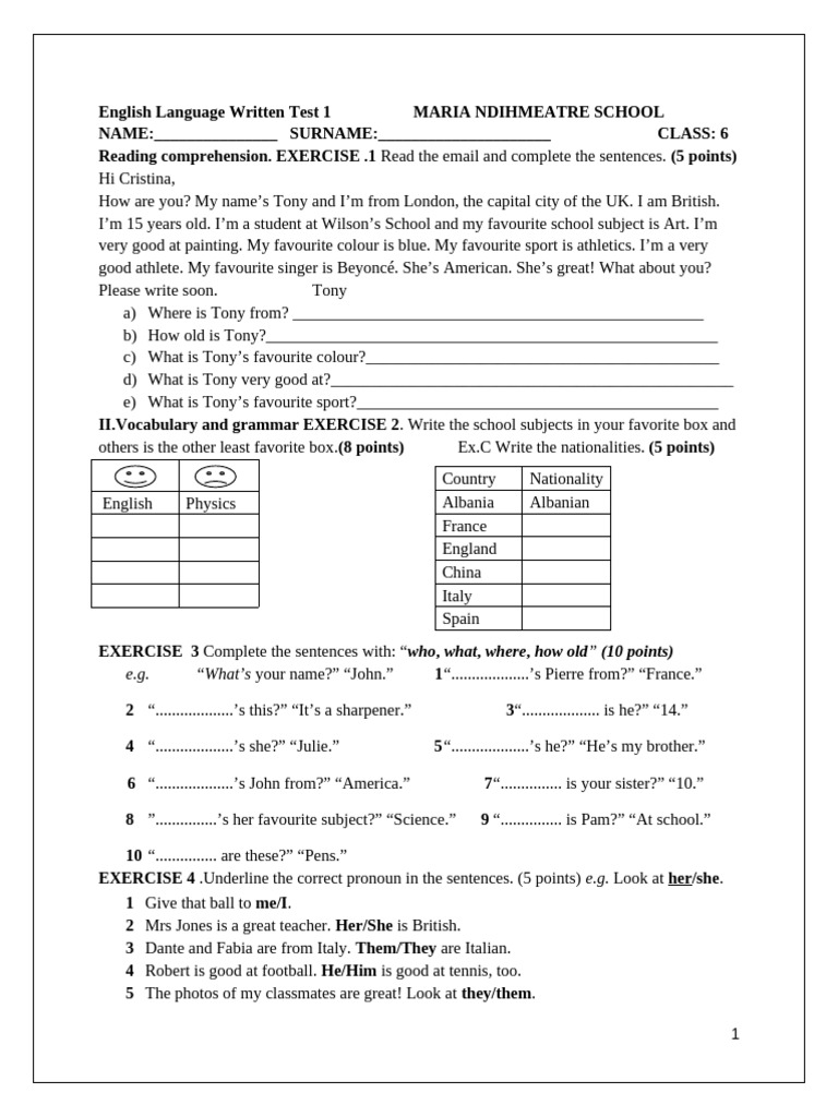 Spark 1 Tremujori I Pare GR A | PDF | Language Mechanics | Linguistic ...