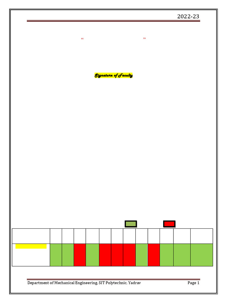 one page report format | PDF | Mechanical Engineering