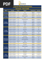 Preliminary Examination Time Table Feb 2025 - AS Level | PDF ...
