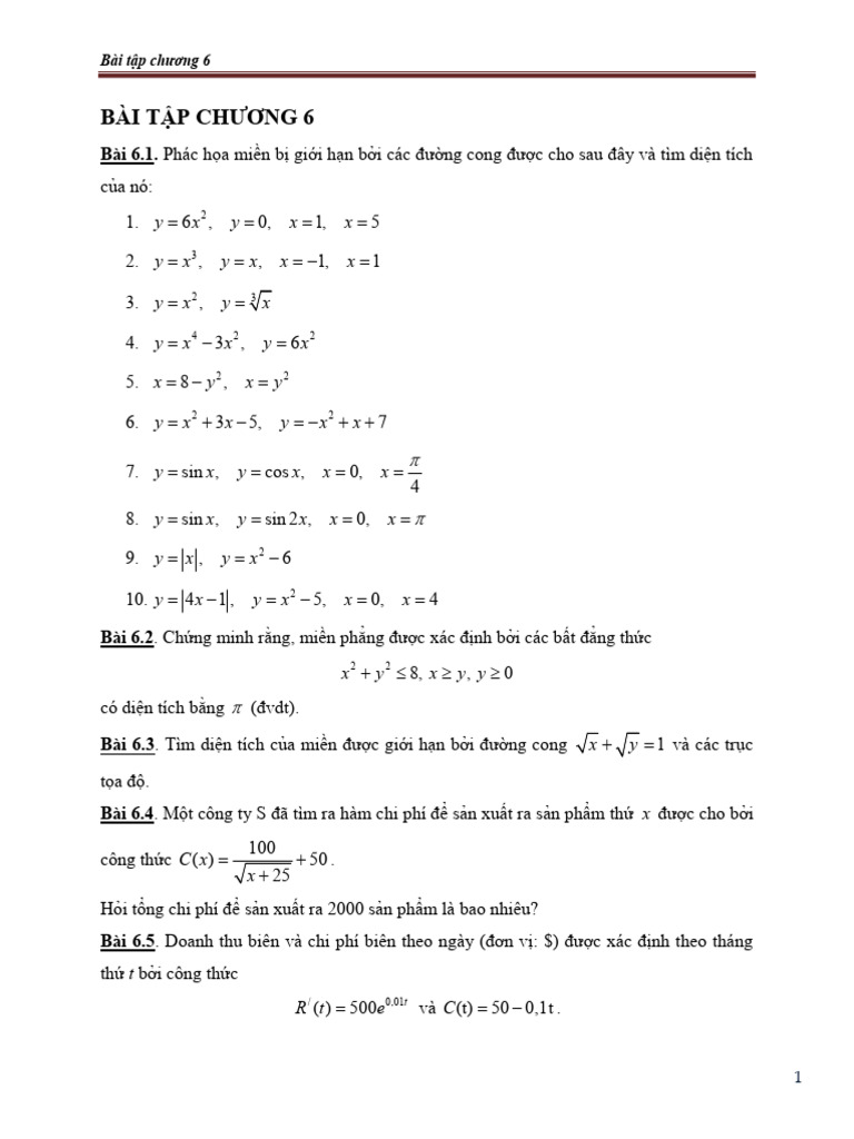 BT NG D NG Tích Phân | PDF