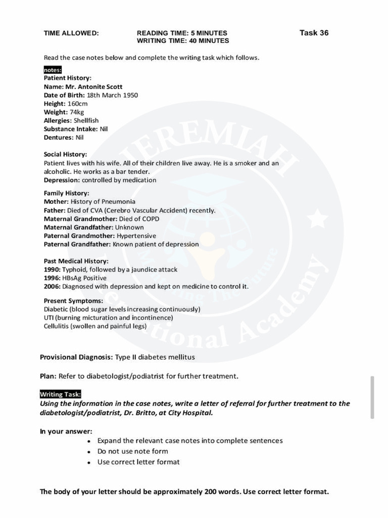 DR Writing Task | PDF