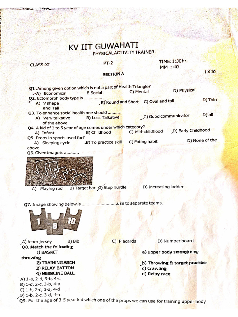 Physical Education Questions | PDF
