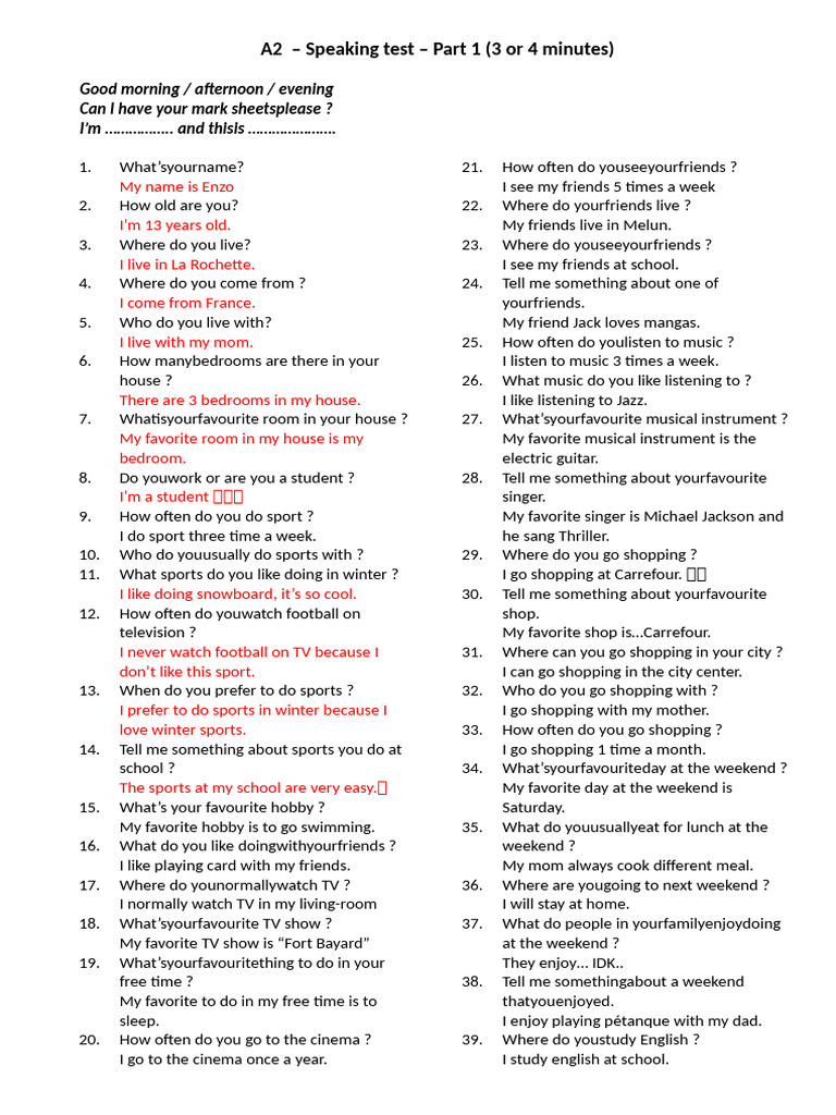 A2 Questions | PDF
