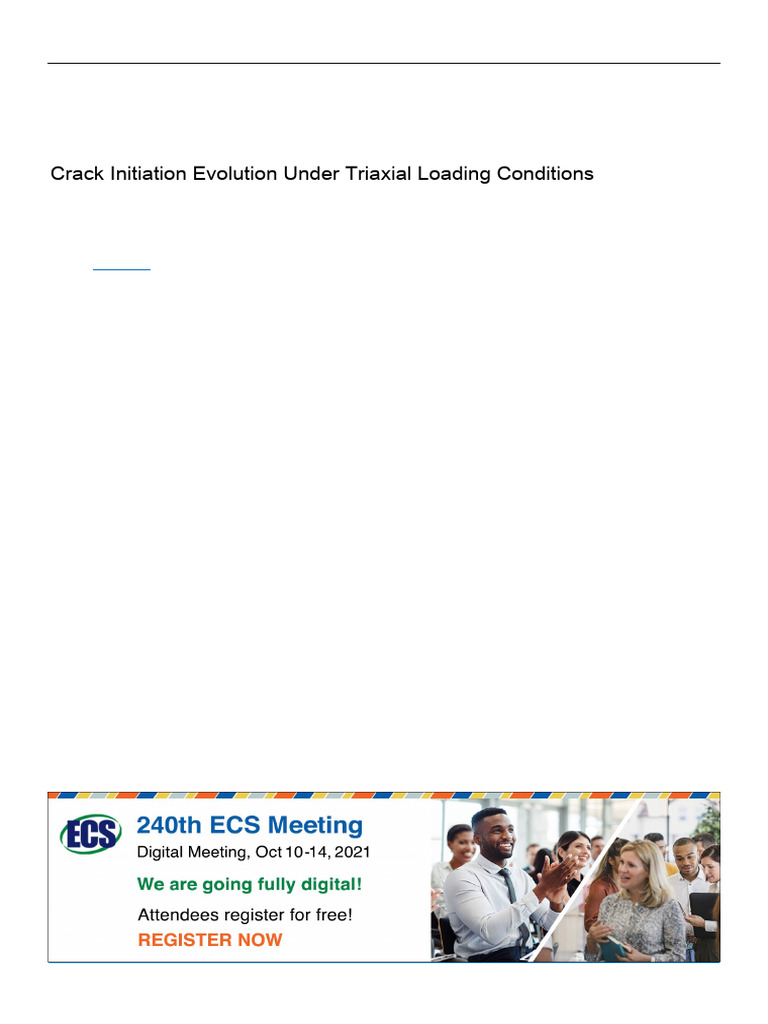 Triaxial Crack Initiation Analysis | PDF | Strength Of Materials | Fracture