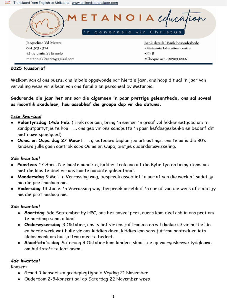 News Letter 2025 AFR-1 | PDF