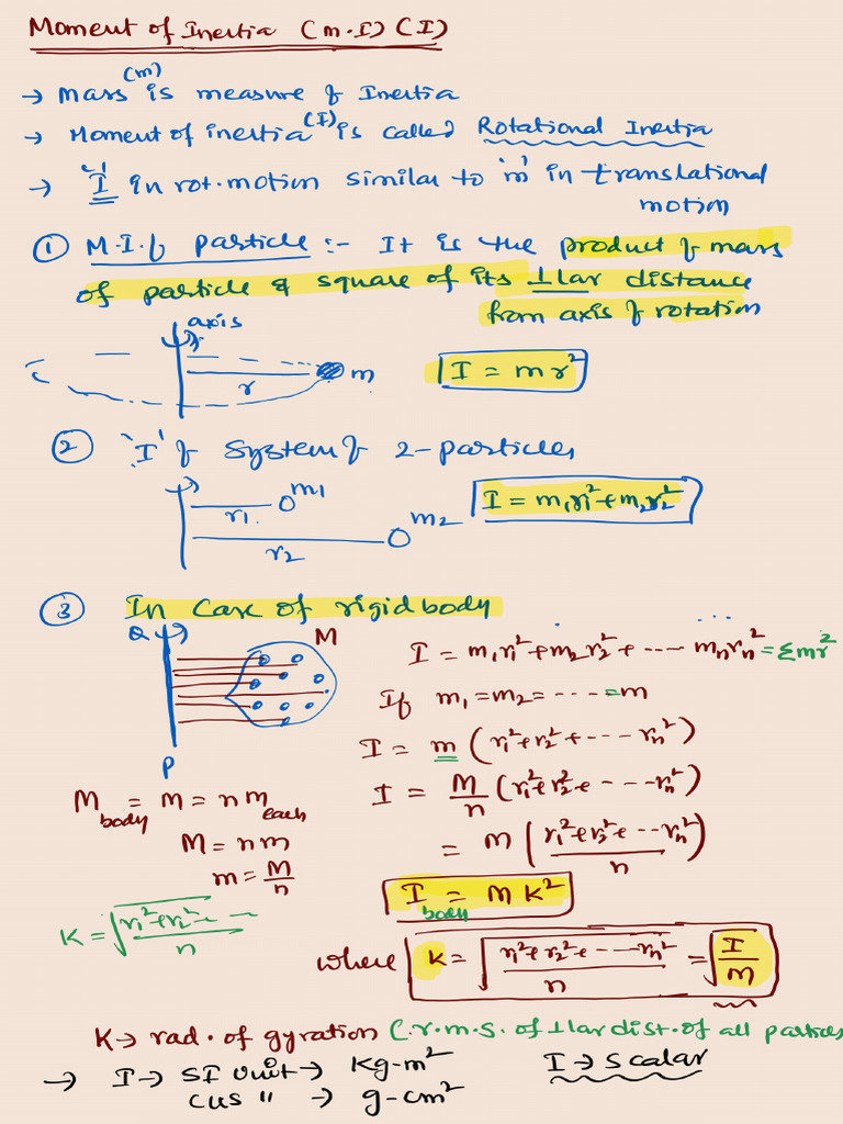 Moment of Inertia Vector Product S - 241227 - 110823 | PDF