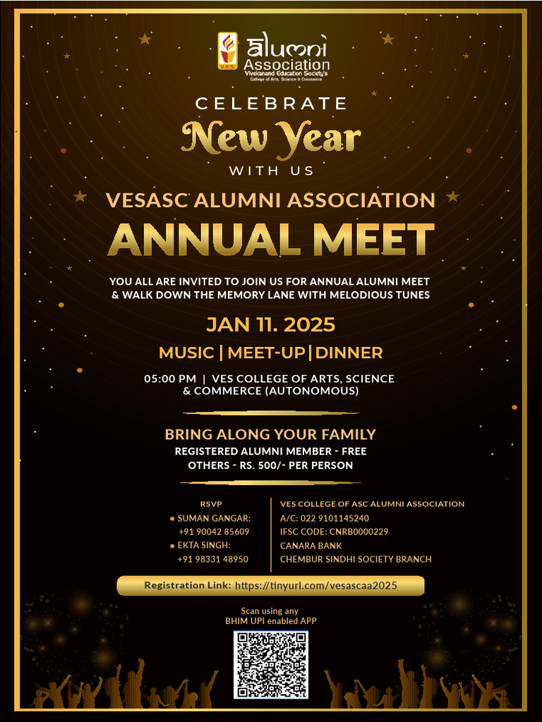 VES College Alumni Meet Invitation 2025 | PDF