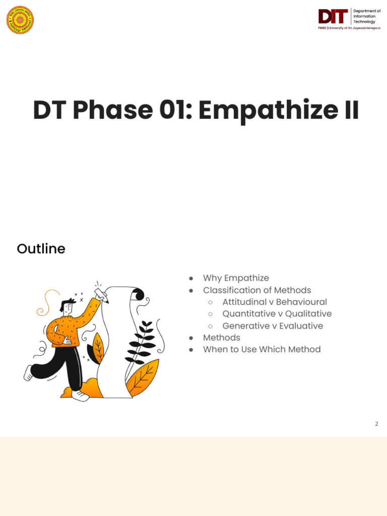 ITC 3383 - DT Phase 01_ Empathize II | PDF | Usability | Empathy