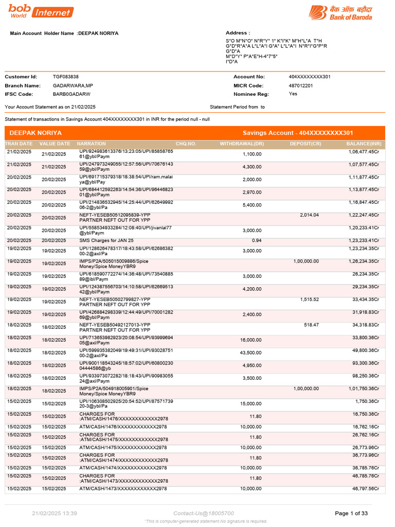 Op Transaction History UX521!02!2025 | PDF | Personal Finance | Financial Technology