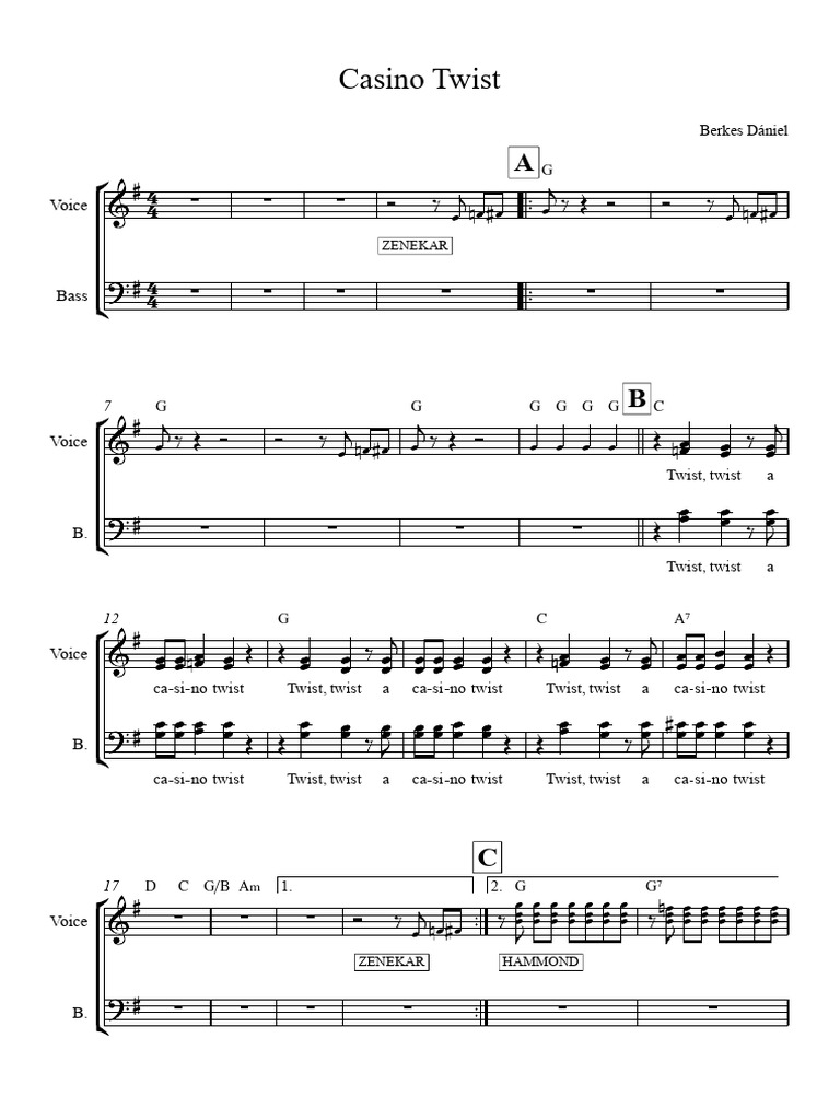 Casino Twist - Full Score | PDF