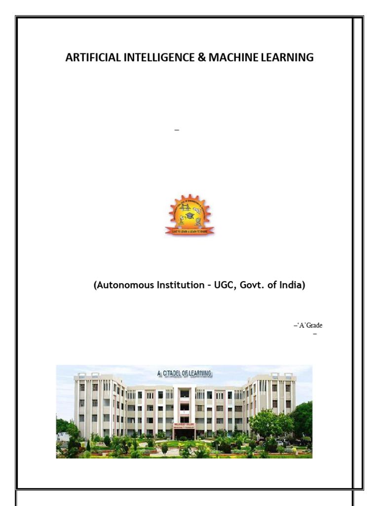 Ai & ML Lab Manual-2023-2024 | PDF