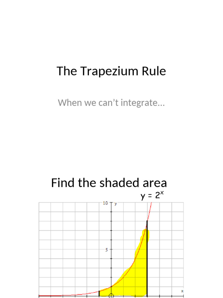 The Trapezium Rule | PDF