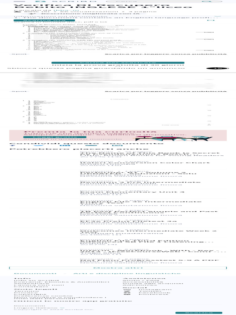 Verifica Di Recupero Debito INGLESE 1°liceo PDF Language Arts & Discipline | PDF