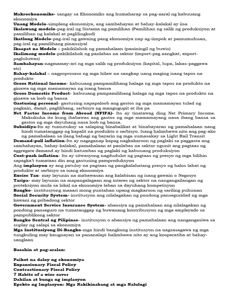 Pointers in Filipino 1 | PDF