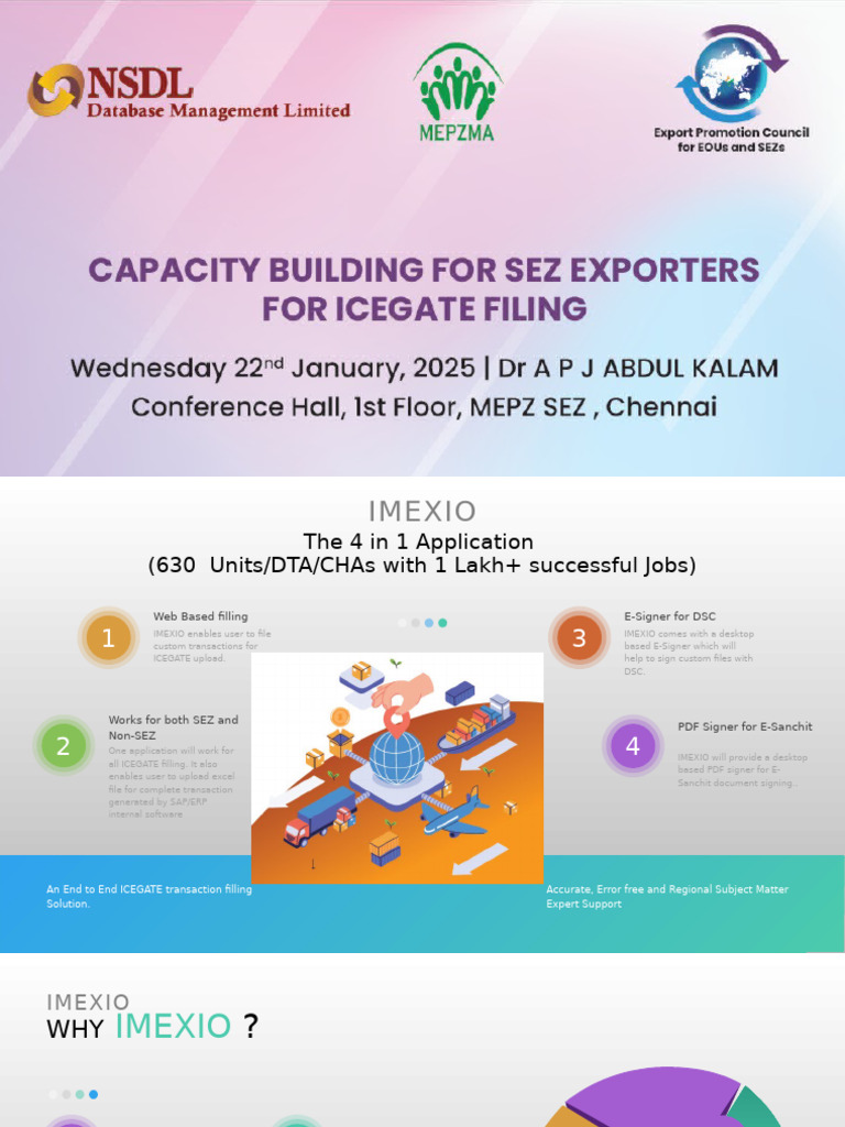 Imexio Product Ppt | PDF | Application Software | Information Technology