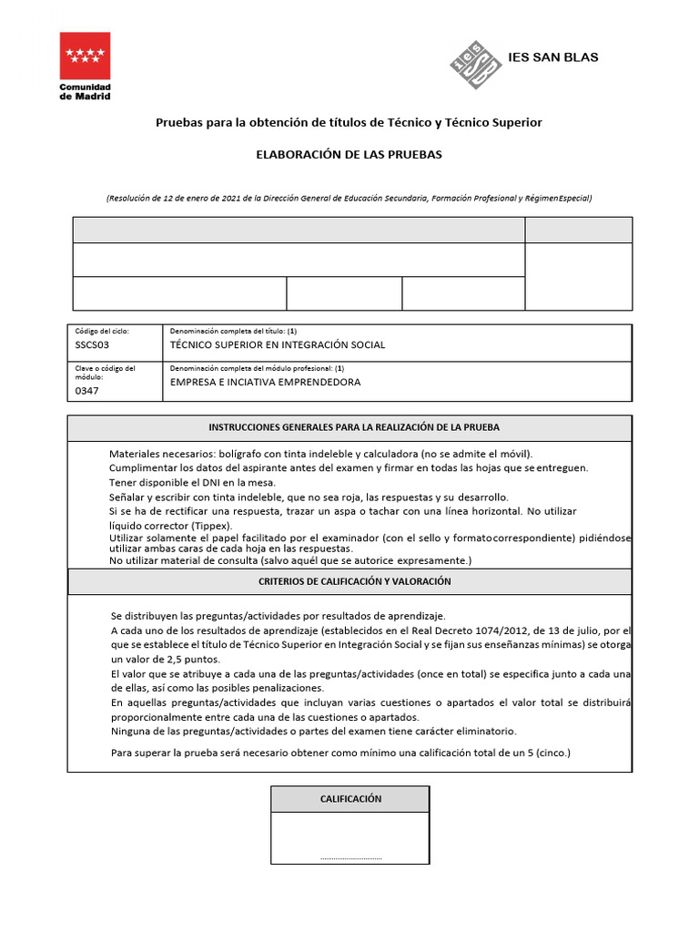 Empresa e Iniciativa Emprendedora | PDF