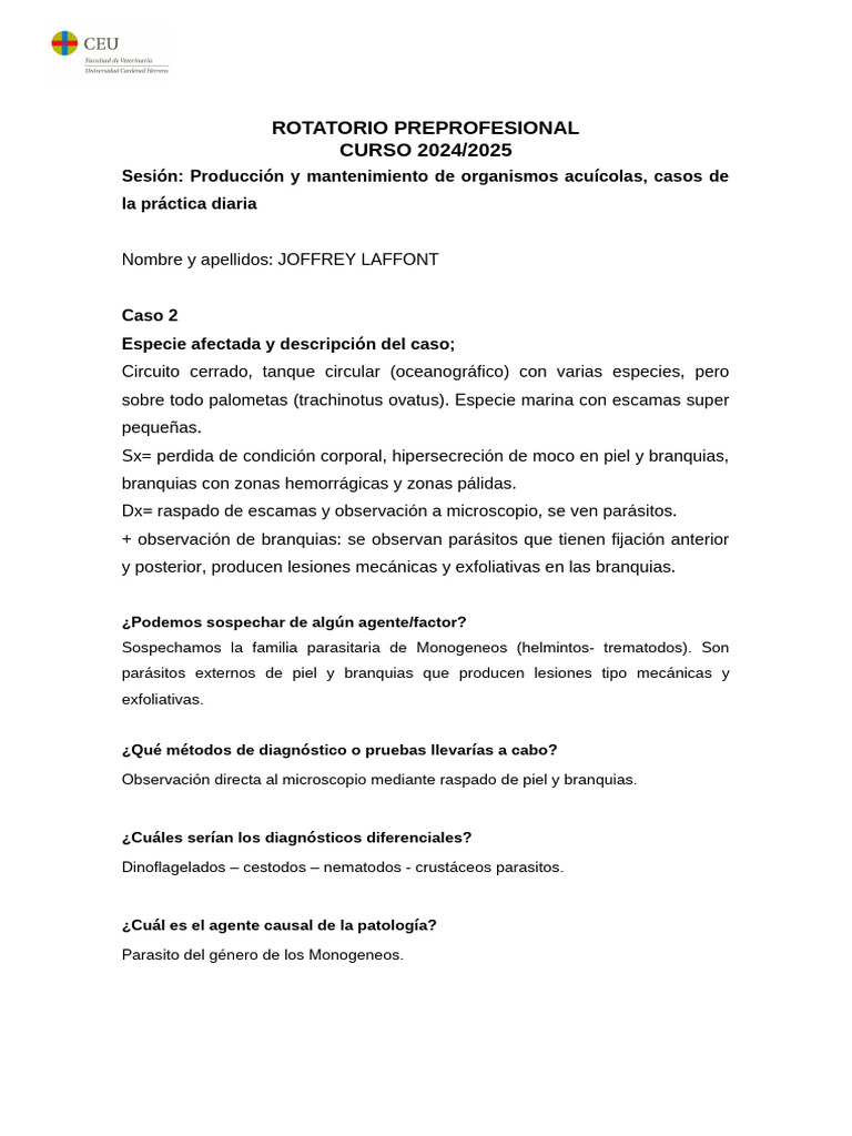 Word Actividad Evaluable Caso 2 | PDF | Biología