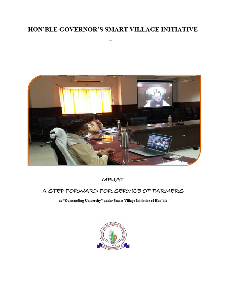 Smart Village Initiative: MPUAT Achievements | PDF | Agriculture ...