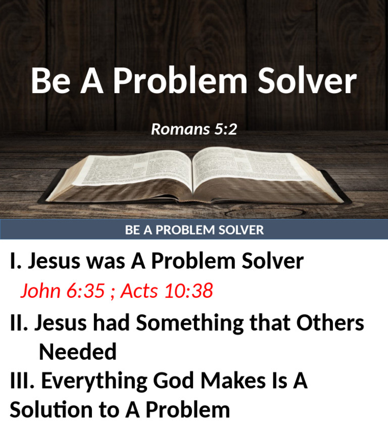 Jesus: The Ultimate Problem Solver | PDF