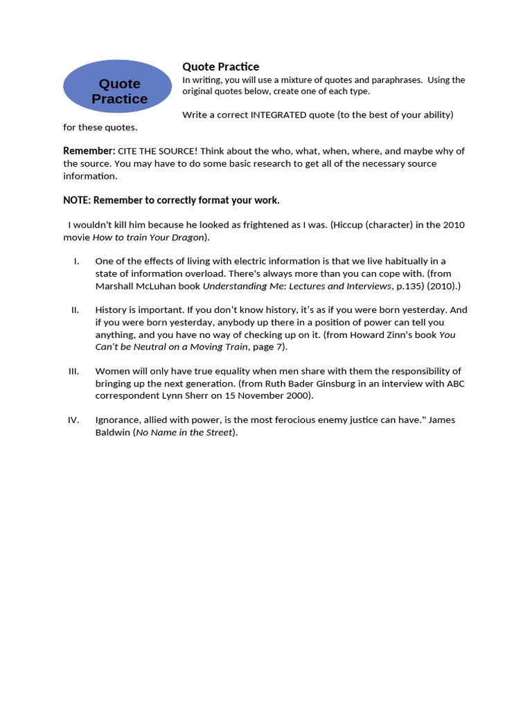 MINI 2 - Quoting | PDF