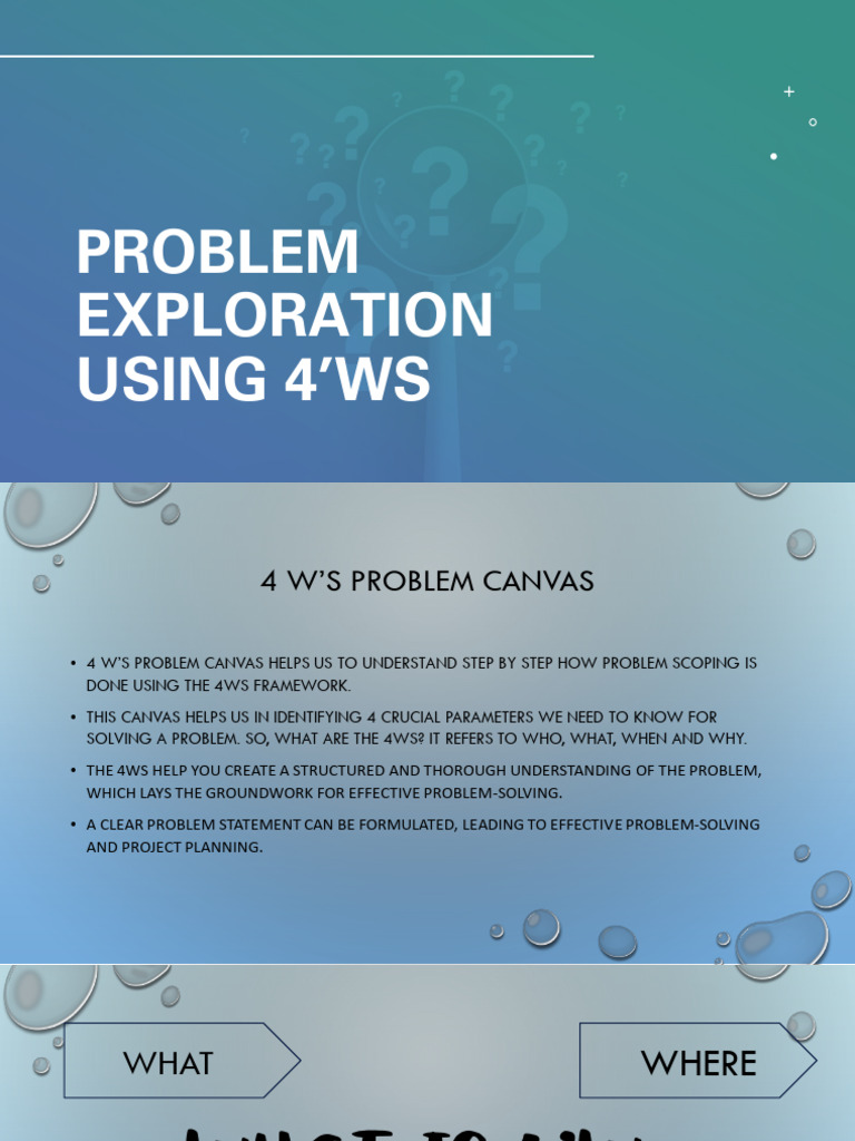 4ws Problem Statement By Samriddhi Yadav 9d Pdf Cognition