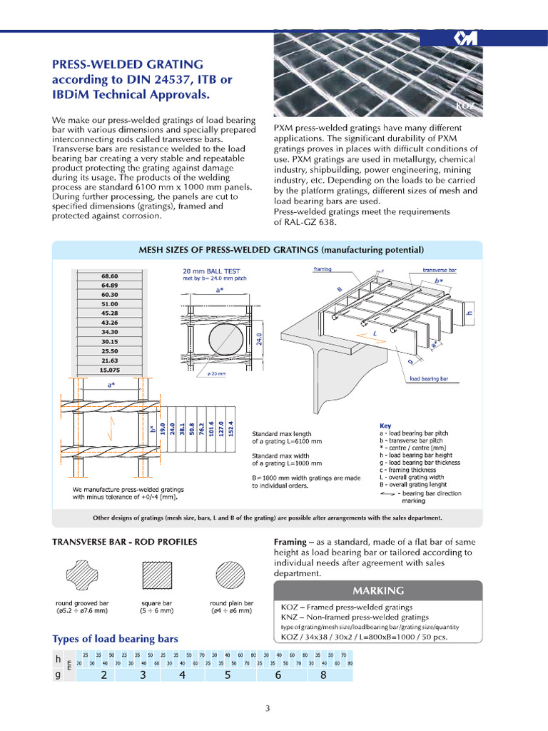 Press Welded Grating | PDF