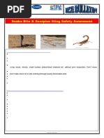 Snake Bite First Aid & Control Measures PPT-2 | PDF